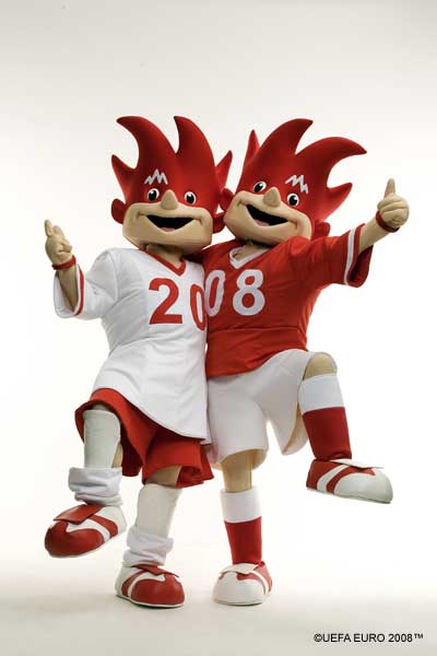Mascottes Euro 2008 : Trix et Flix (photos)